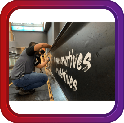 HotPrint Official Site - Escalator Sticker